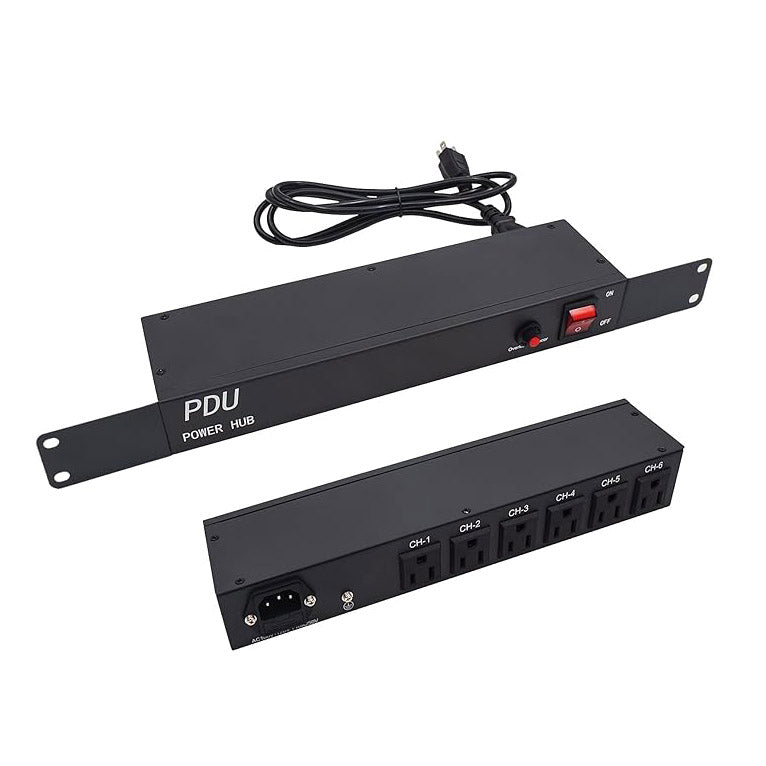CT-PDU6-ON, Rackmount Power Distributor Center 6 socket with 6 separat ...