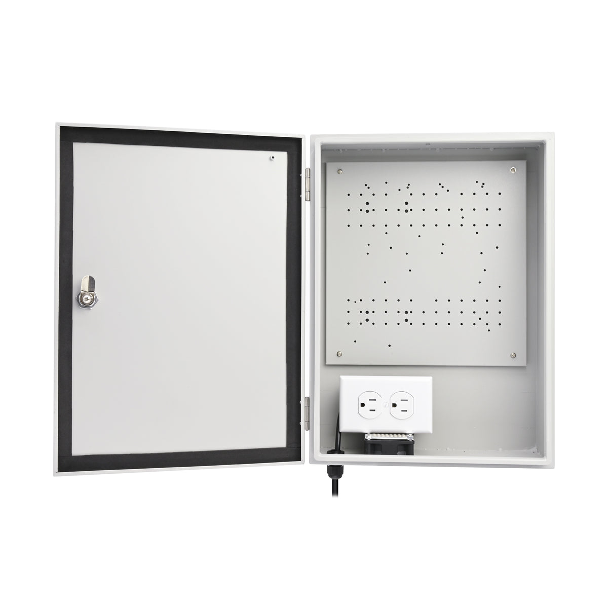 Acegear CT-DB15-WP, Outdoor NeMA Metal Wall Mount enclosure with outle ...