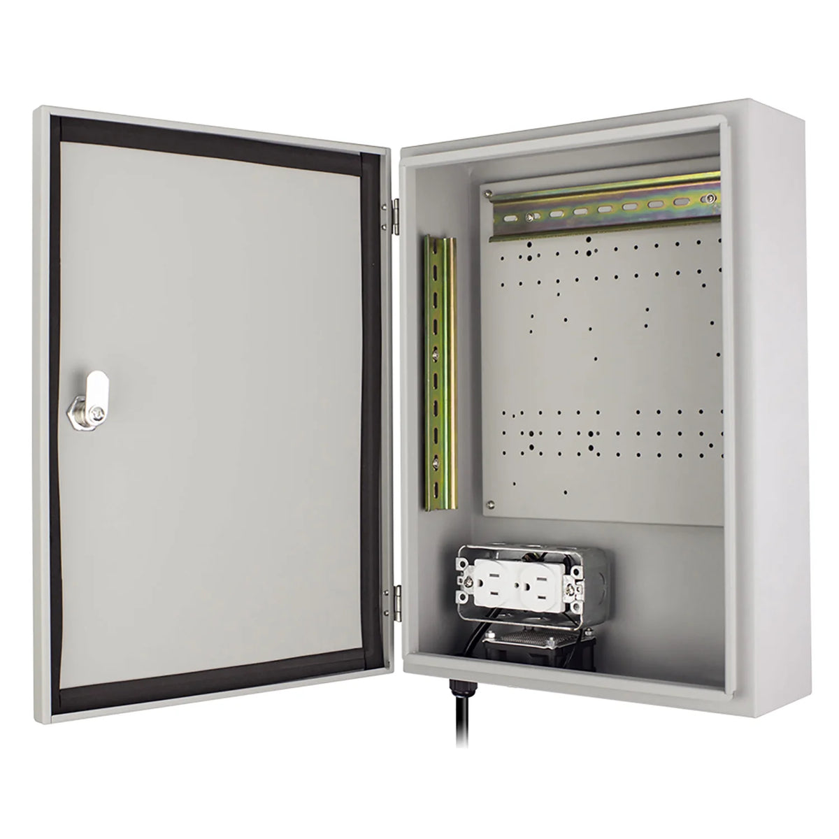 Acegear CT-DB20-WPF, Outdoor NeMA Metal Wall Mnt enclosure, with AC te ...