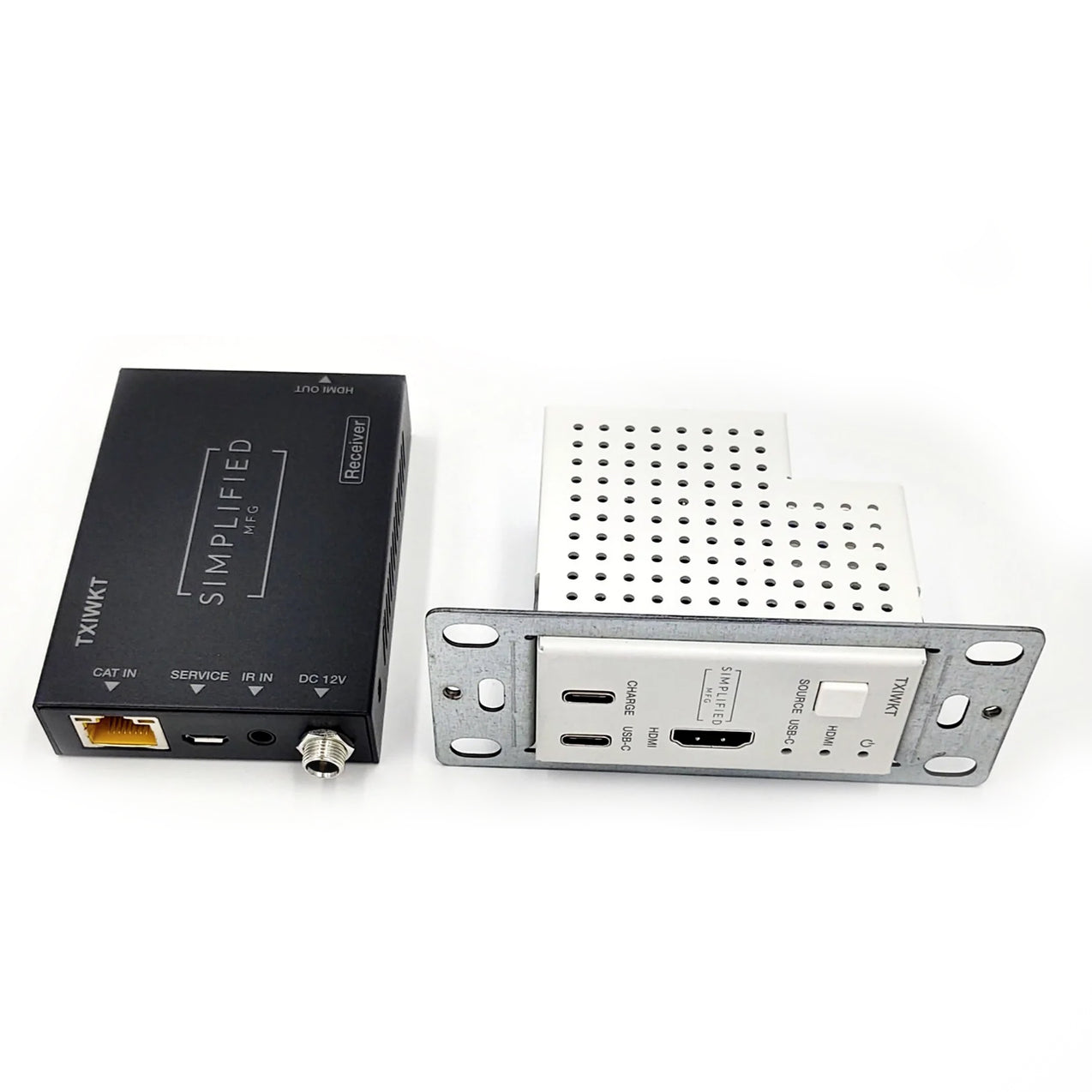 Simplified TXIWKT, HDMI Extender 4K over Cat6 with Transmitter Wall Pl ...