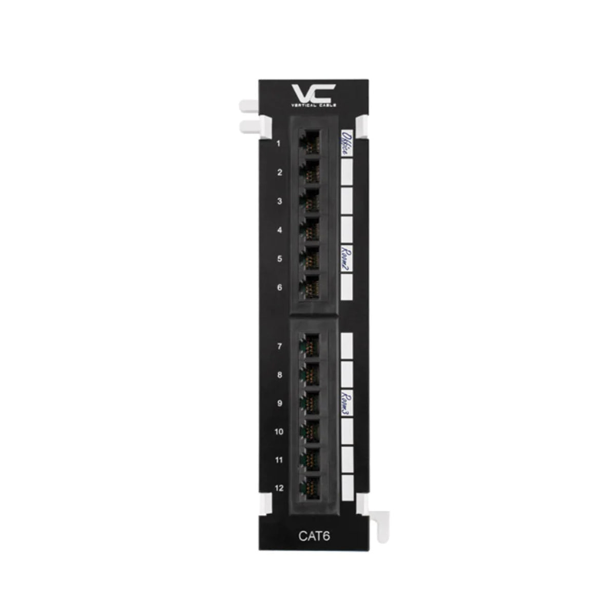 Vertical Cable (12 Port Mini Patch Panel CAT6 Wall Mount ) Mini Patch ...