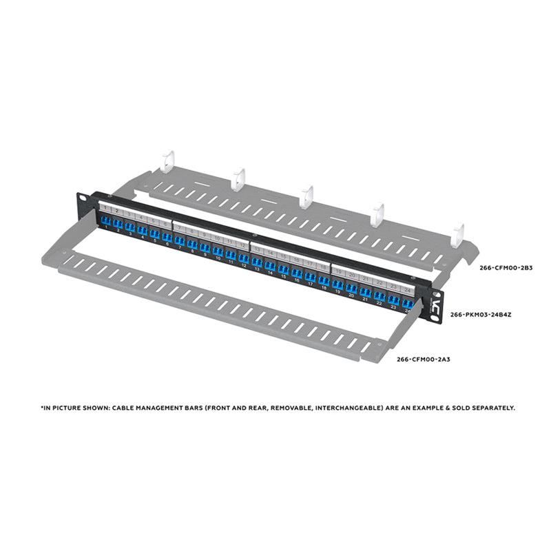 Vertical Cable (Optical Fiber Rack-Mount Panel) Keystone-Module, 1-RMU ...