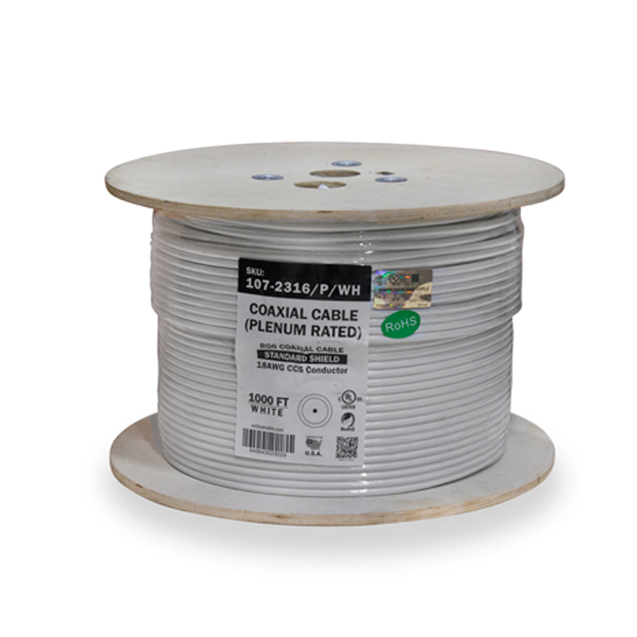 Vertical Cable STANDARD SHIELD RG6, Plenum, 18AWG CCS Conductor, Stand — Blue Star Wholesale ...